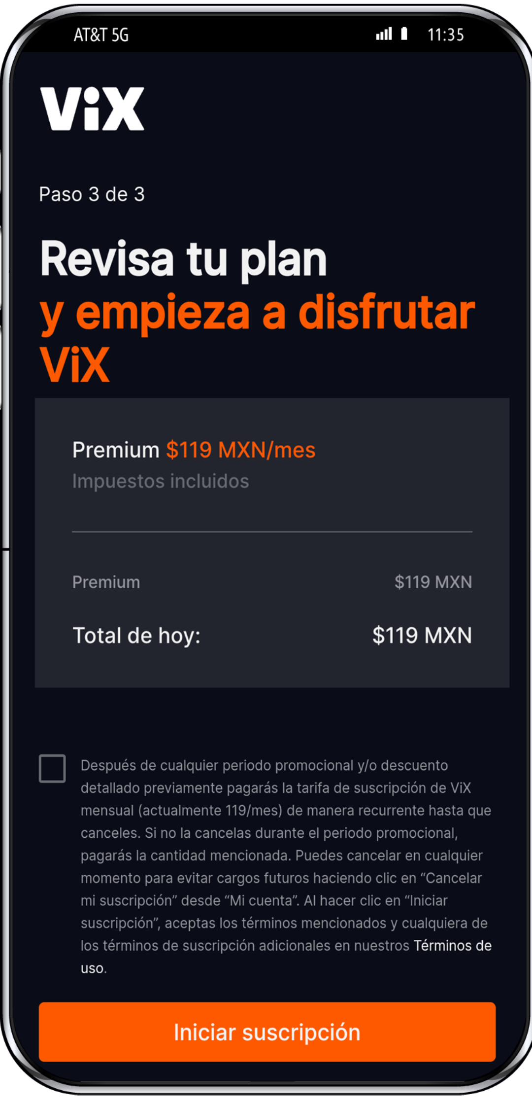 Vix Premium con AT&T: Contrata Vix premium a gran precio